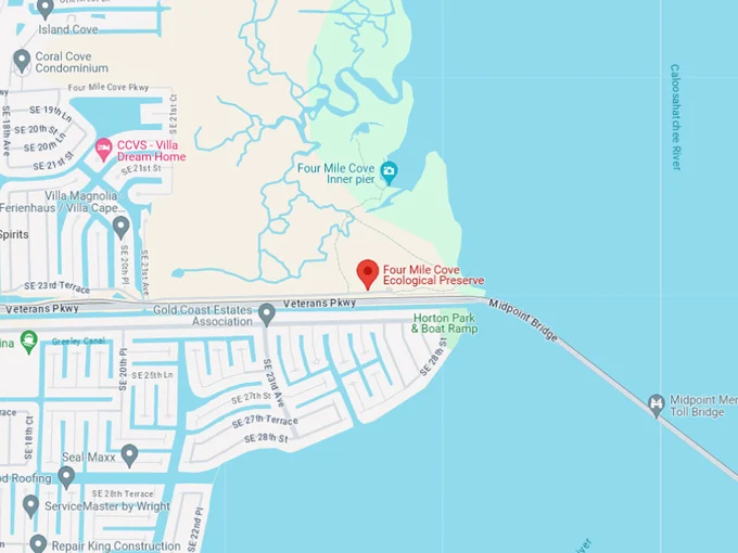four mile cove ecological preserve 10 map