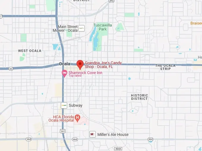 grandpa joes candy shop 10 map
