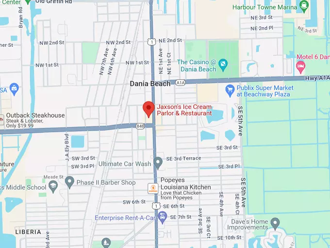 Jaxson's Ice Cream Parlor & Restaurant 10 map