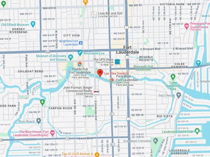 las olas gondola 10 map