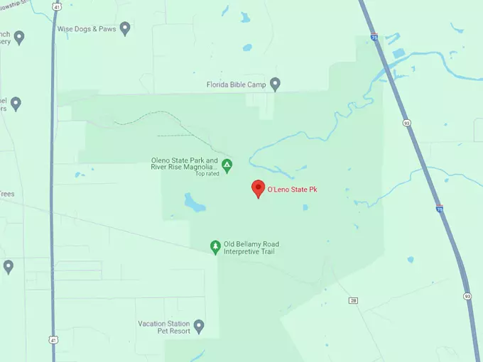 oleno state park 10 map
