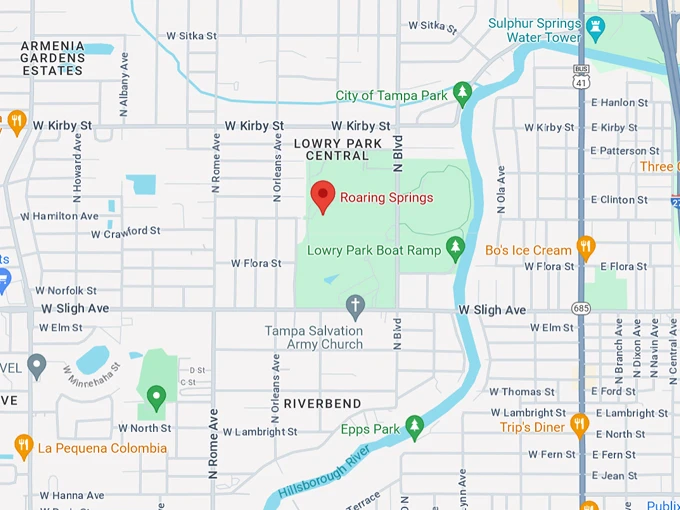 roaring springs at zootampa 10 map