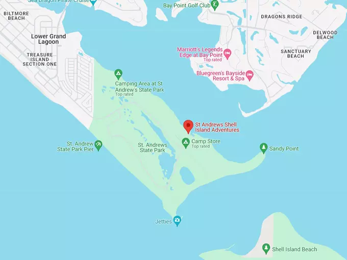 shell island 10 map