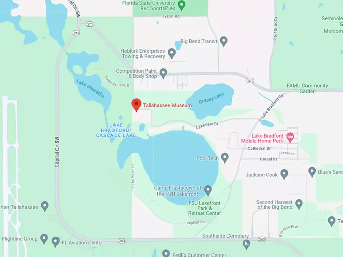 tallahassee museum 10 map