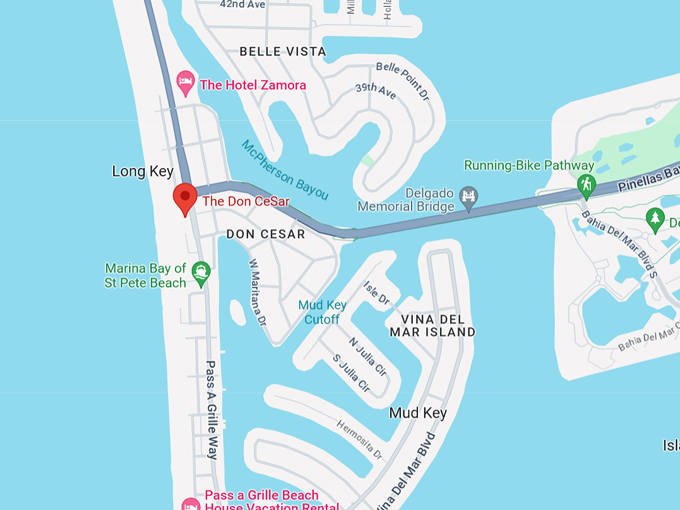 the don cesar 10 map