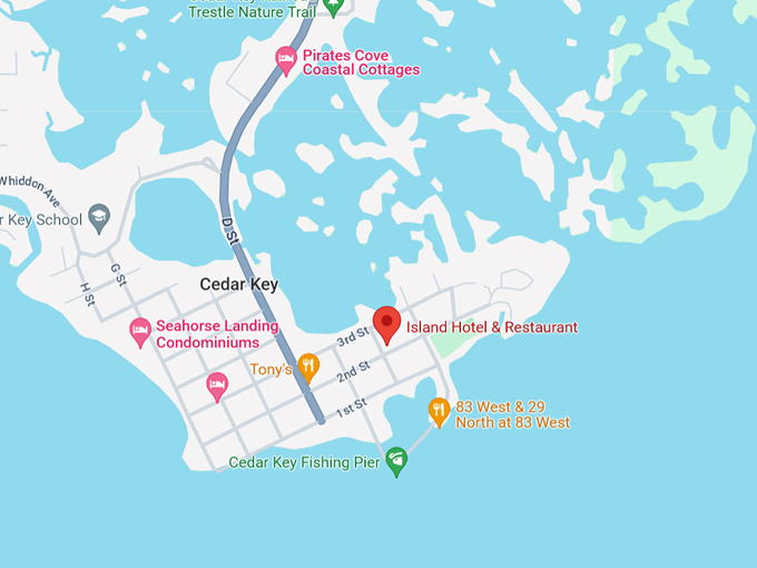 the island hotel 10 map
