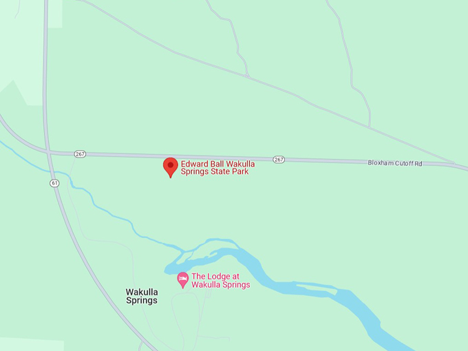 wakulla springs state park 10 map