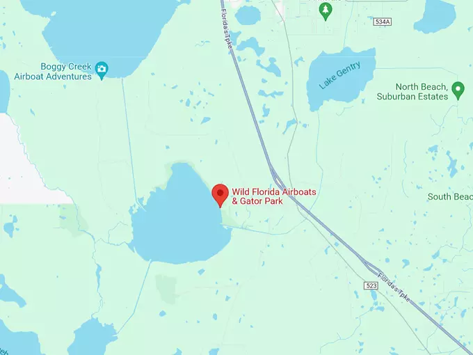 wild florida airboats gator park 10 map