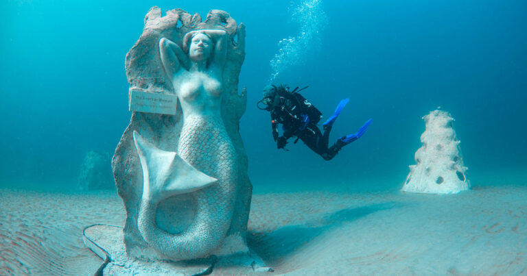 thousand mermaid sculptures florida ftr