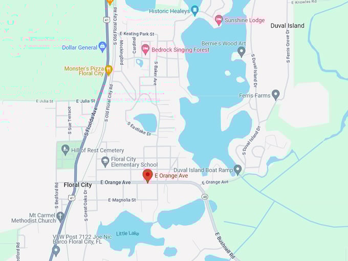 Avenue of the Oaks 10 map