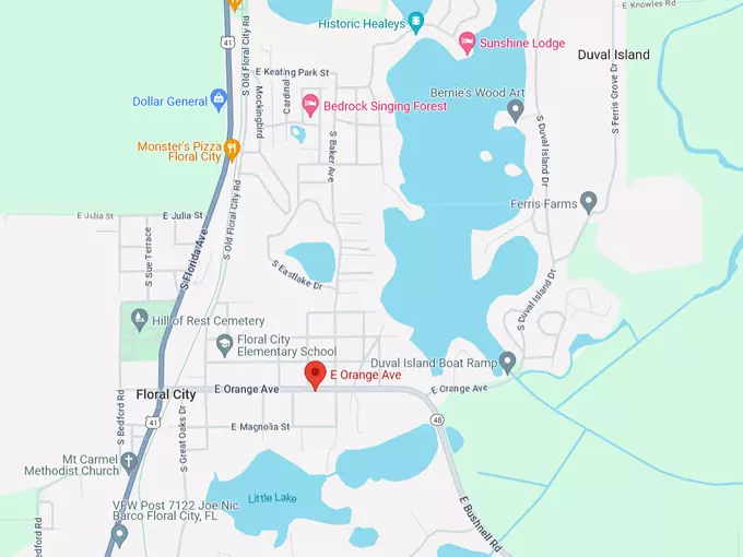 Avenue of the Oaks 10 map