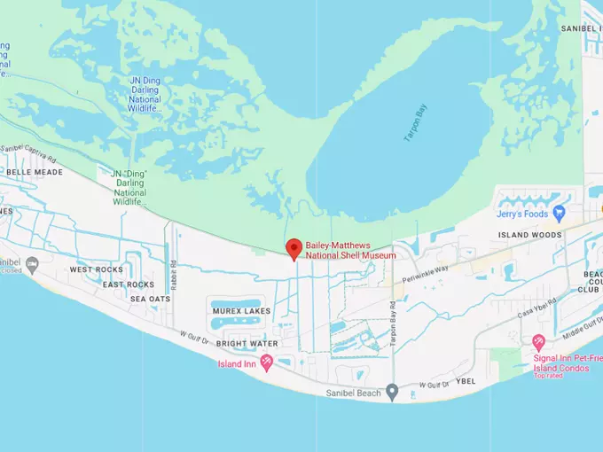bailey matthews national shell museum 10 map