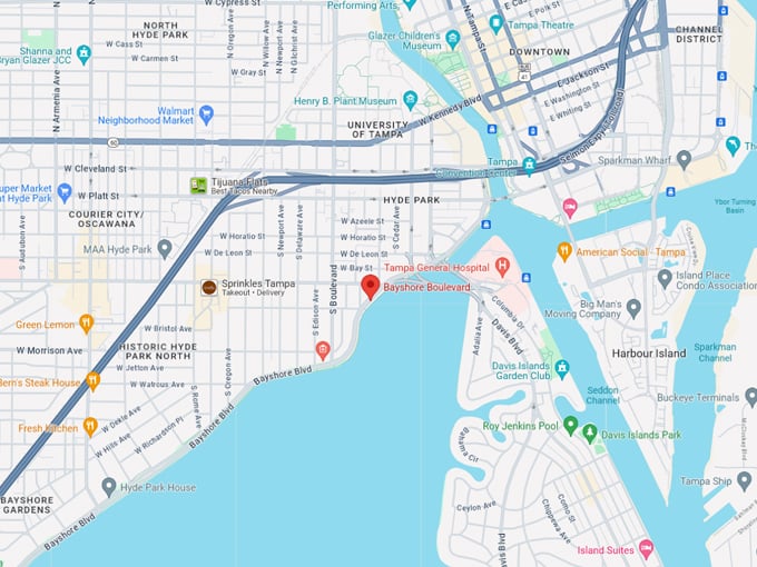 bayshore boulevard 10 map