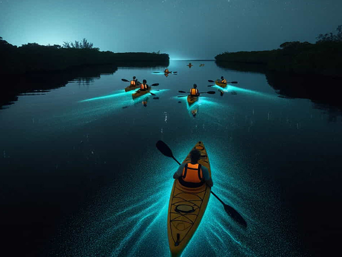 bioluminescence kayaking in cocoa beach 6
