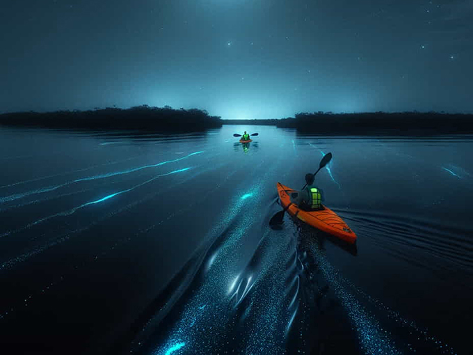 bioluminescence kayaking in cocoa beach 9