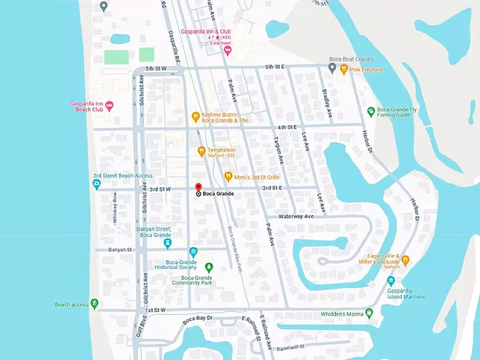 boca grande 10 map