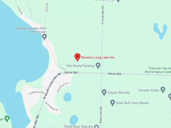 Boone's Long Lake Inn 10 Map