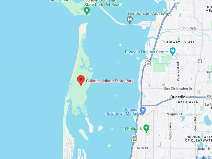 Caladesi Island State Park 10 Map