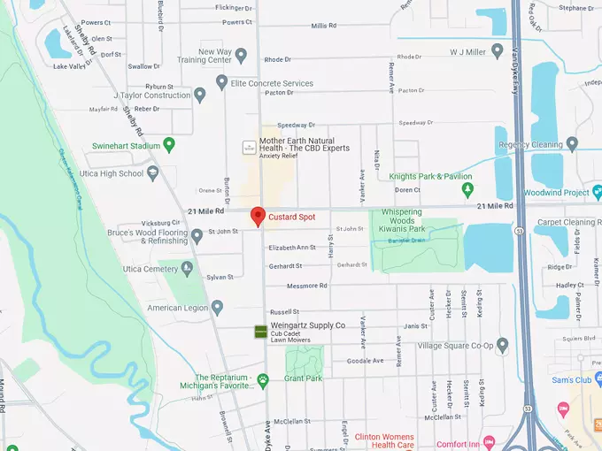 Custard Spot 10 map