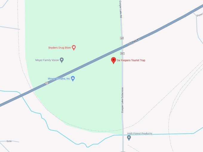 da yoopers tourist trap 10 map