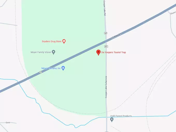da yoopers tourist trap 10 map