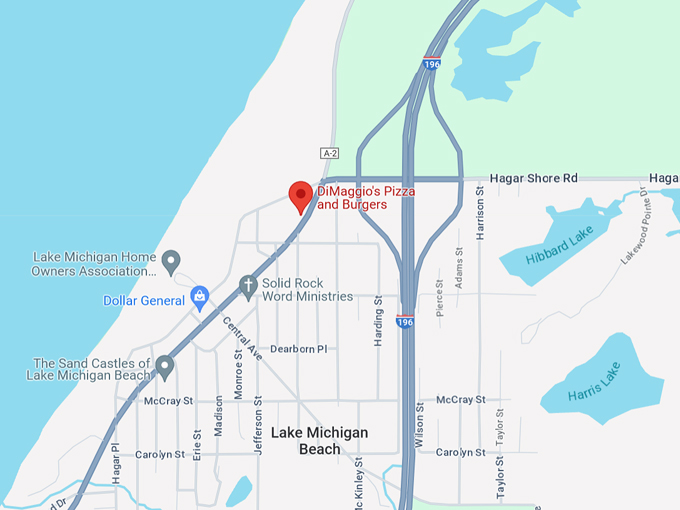 DiMaggio’s Pizza and Burgers 10 Map