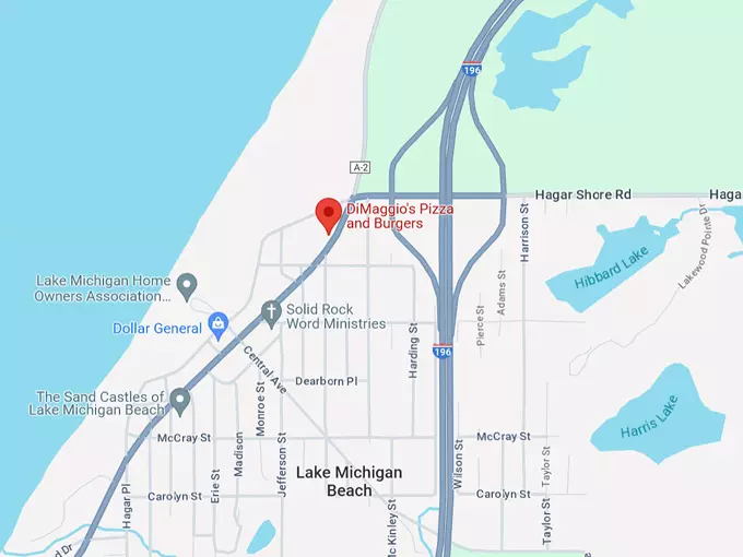 DiMaggio’s Pizza and Burgers 10 Map