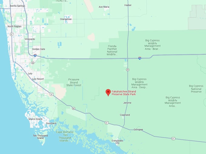 fakahatchee strand preserve state park 10 map