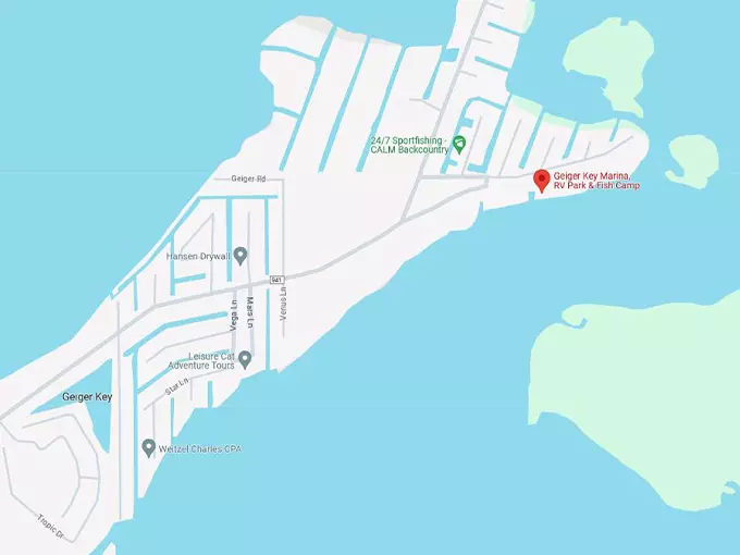 geiger key marina fish camp restaurant 10 map