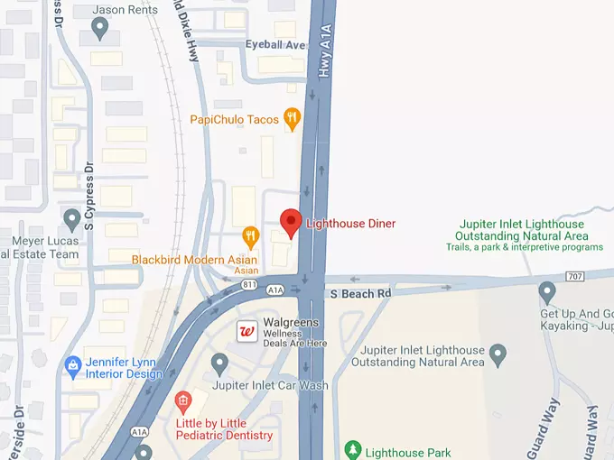lighthouse diner 10 map