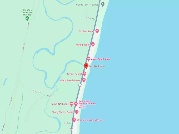 Mai Tiki Resort 10 map