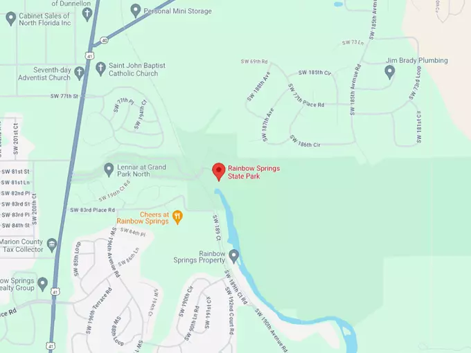 Rainbow Springs State Park 10 map