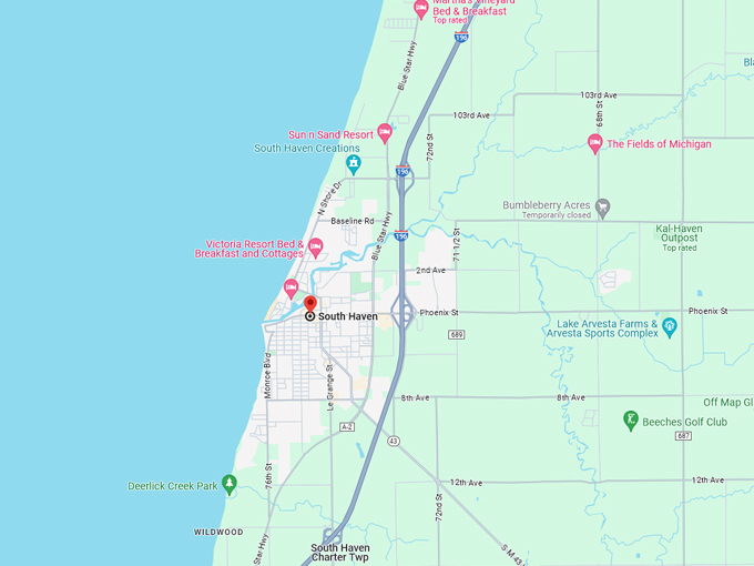 South Haven 10 map