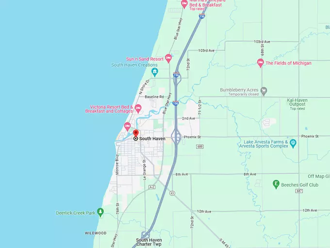 South Haven 10 map