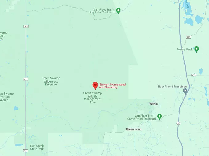 Stewart Homestead and Cemetery 10 map