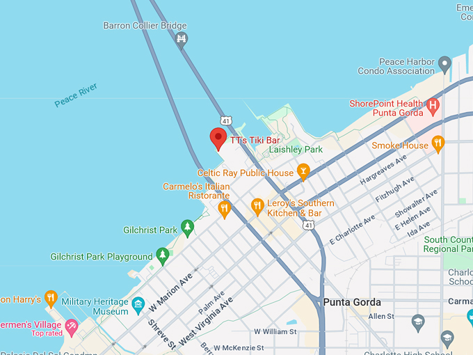 TT's Tiki Bar 10 Map