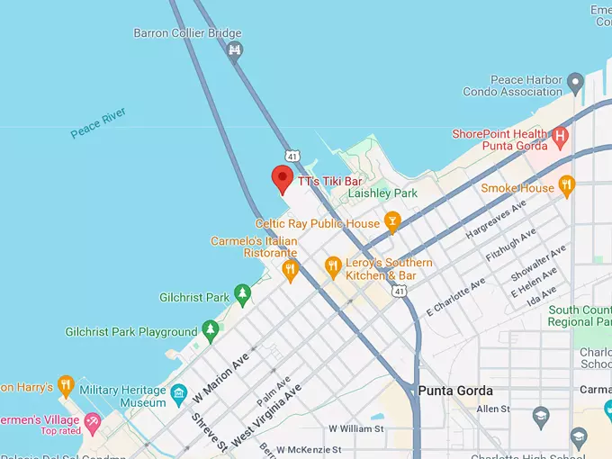 TT's Tiki Bar 10 Map