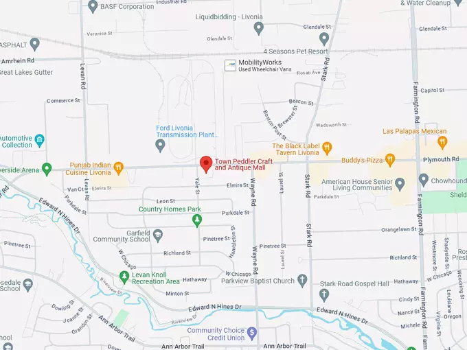 Town Peddler Craft and Antique Mall 10 map