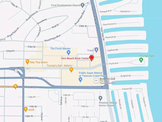 vero beach book center 10 map