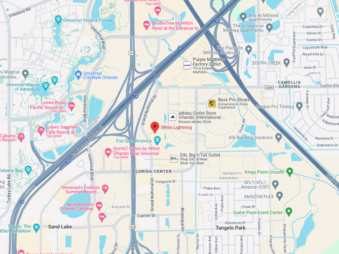White Lightning at Fun Spot Orlando 10 map
