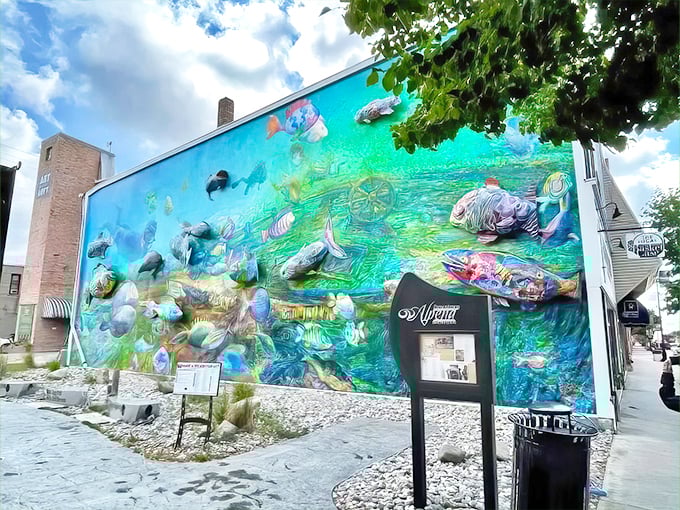 3D Fish Mural 1