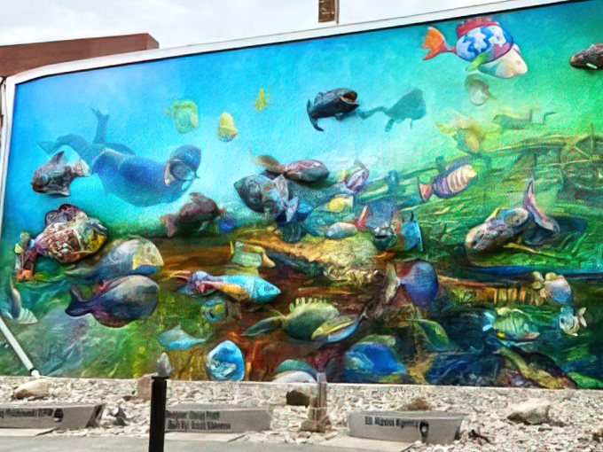 3D Fish Mural 9