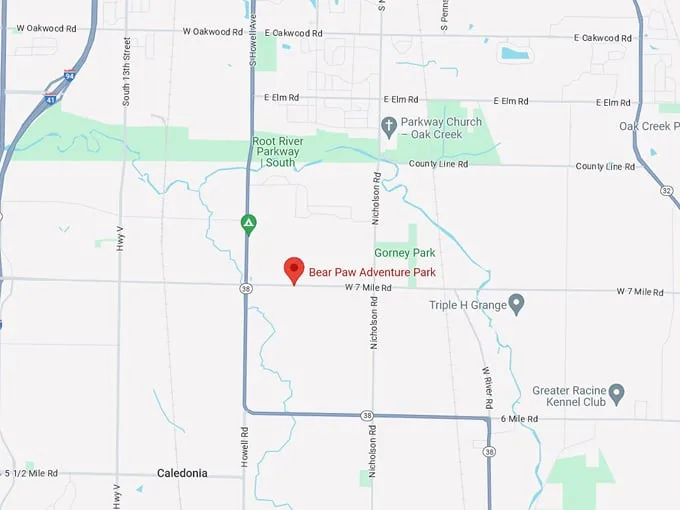 bear paw adventure park 10 map