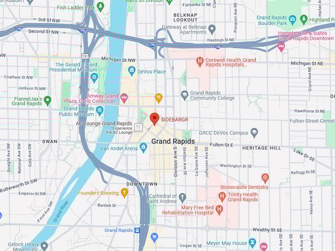Big O Pizza and Booze 10 map