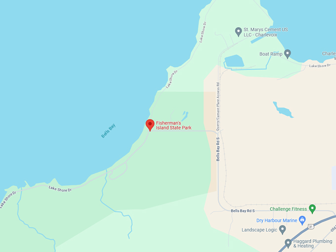 Fisherman's Island State Park 10 map