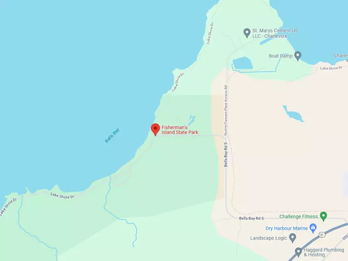 Fisherman's Island State Park 10 map