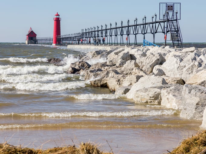 Grand Haven South Pierhead Inner and Outer Lighthouses 2