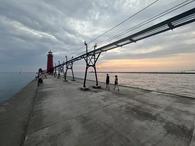 Grand Haven South Pierhead Inner and Outer Lighthouses 3