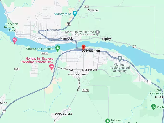 Houghton 10 Map