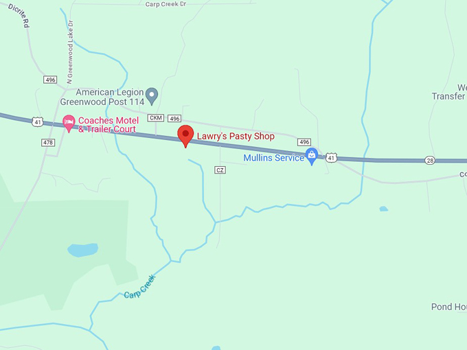 lawrys pasty shop 10 map